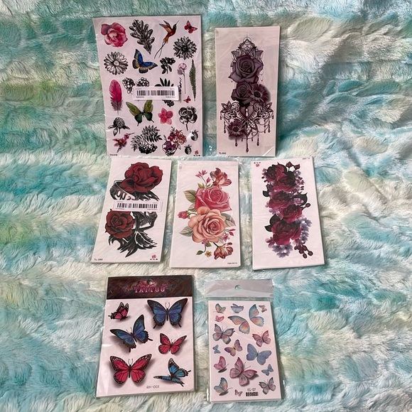 Instant Tattoos | Other | Nwt Temporary Tattoos 374 Individual Tattoos ...